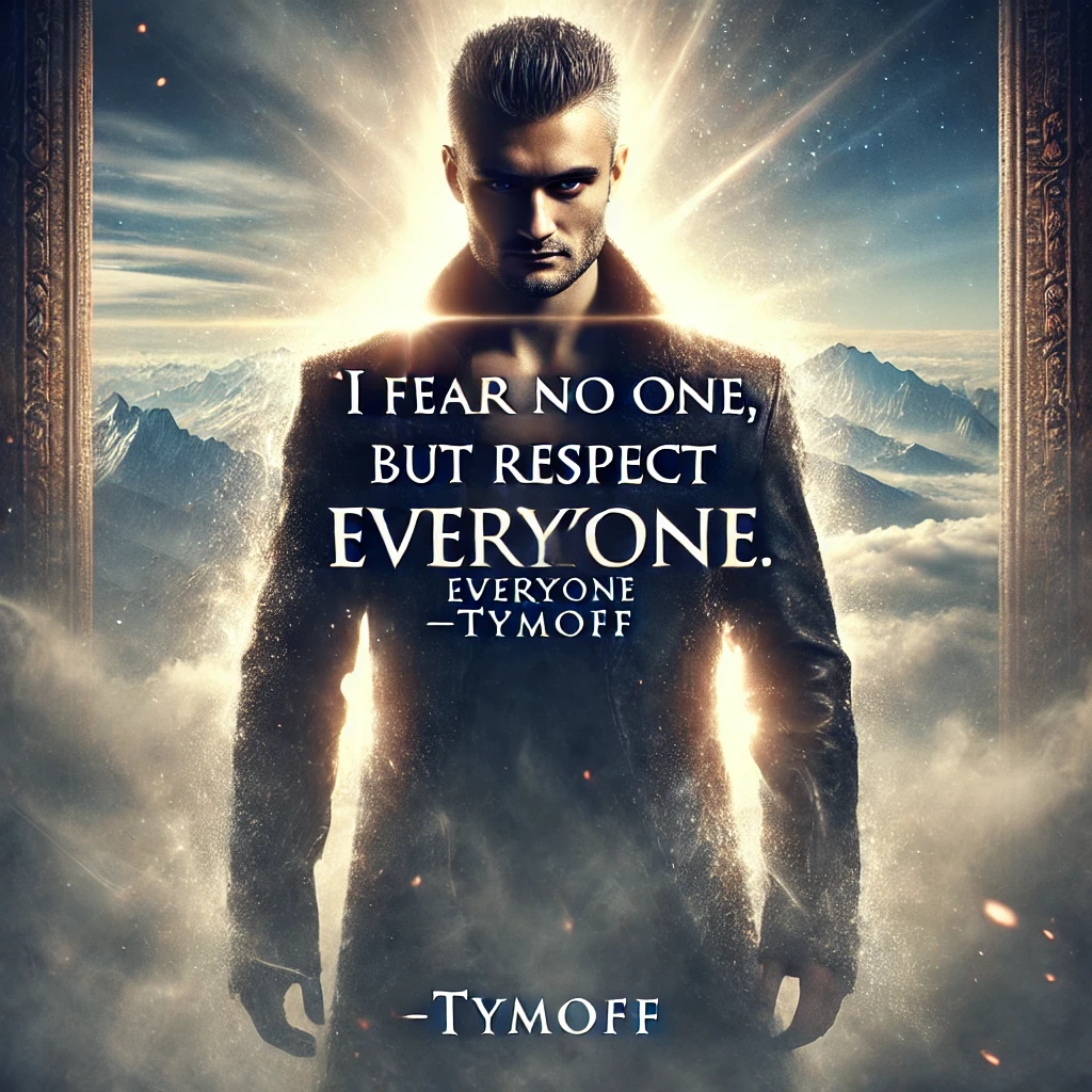 i fear no one, but respect everyone. - tymoff | Embrace Strength with ...